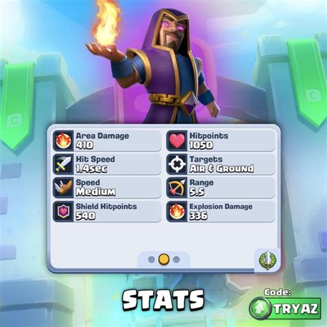 Wizard Evolution Stats Emotes And Banners Rclashroyale