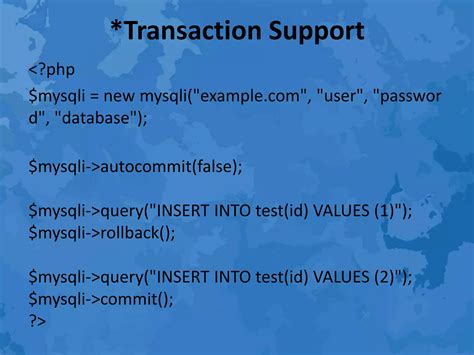 MySQLi PPTX Databases Computer Software And Applications