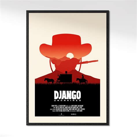 Django Unchained Art Print Digital Wall Art Quentin Tarantino Fan