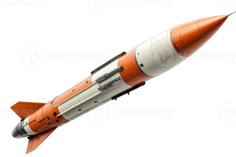 Rocket Model On Display At An Aerospace Exhibition 58032092 Png