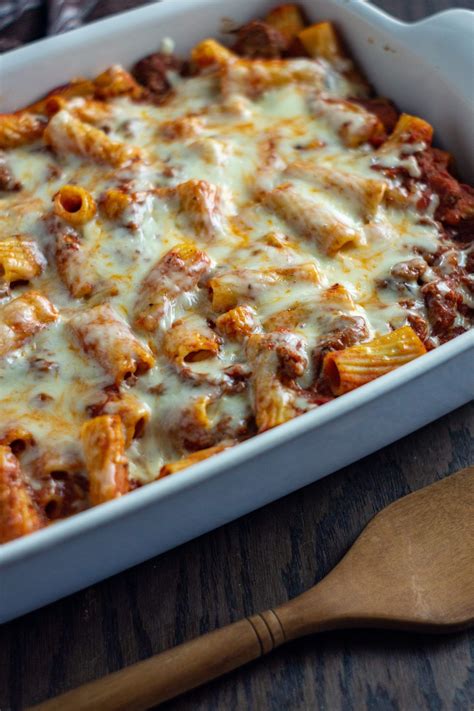 Rigatoni Pasta Bake Recipe Sausage Pasta Bake Baked Pasta Recipes