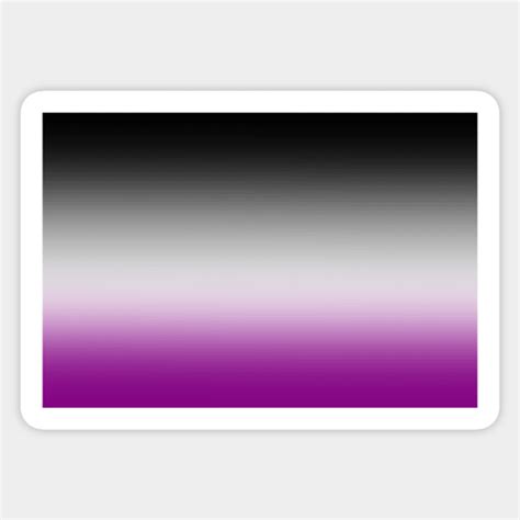 Asexual Pride Flag Gradient Flag Sticker Teepublic