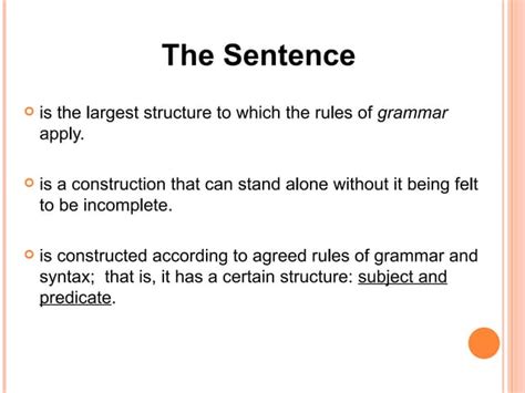 The Sentence 1 Concept Ppt