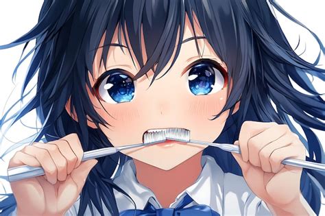 Brushing Sisters Teeth Anime