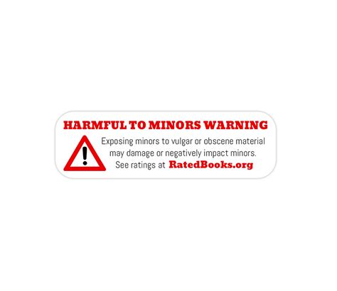 Harmful To Minors Warning Stickers Sheet Of 18 Label Size Stickers 2
