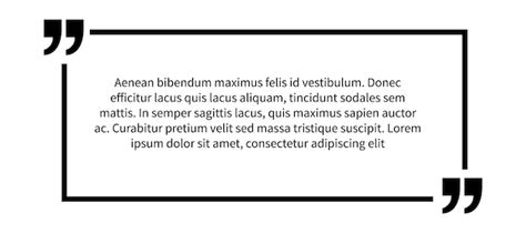 Premium Vector Text Box Rectangular Form Template Quote Frame