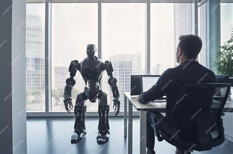 인간과 대화하는 Ai 인공 지능 또는 휴머노이드 로봇은 프로젝트 개발 생성 Aix9xa를 현명하게 상담하고 조언합니다 프리미엄 사진