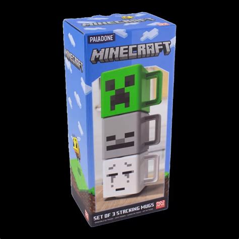 Hrnek Minecraft Stacking Mugs Sada 3 Hrnků Xzonecz