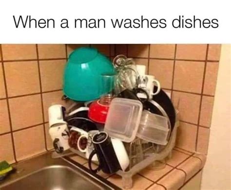 When A Man Washes Dishes Blank Template Imgflip