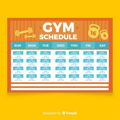 Vektor Jadwal Gym Unduh Vektor Berkualitas Tinggi Gratis Dari Freepik Freepik