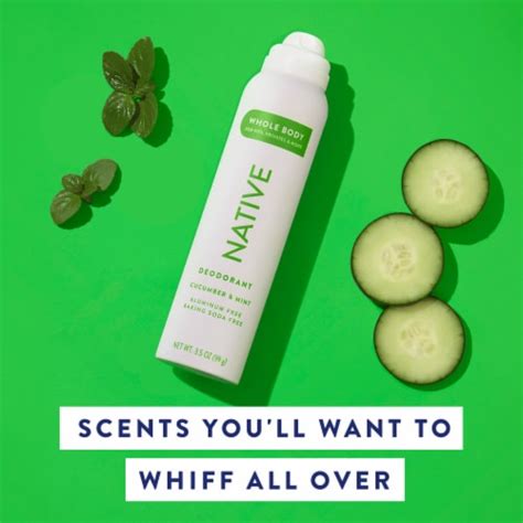Native Whole Body Deodorant Spray Cucumber And Mint 35 Oz Frys