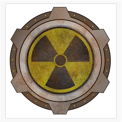Radioactive Fallout Symbol Vault Shelter Geek Gamer