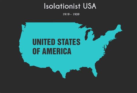 Isolationist Usa Interbellum 1918 1936 The Second World War