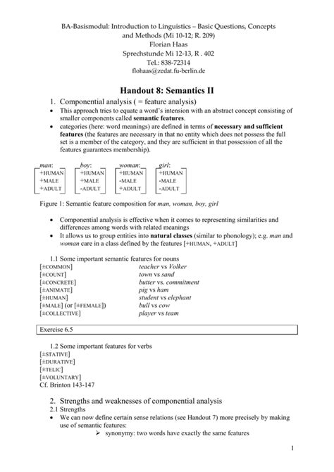 Handout Semantics II