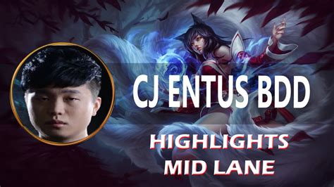 Cj Entus Bdd Ahri Insane Flash Highlights Soloq Ranked Challenge Youtube
