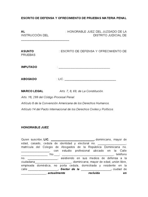 Defensa Y Ofrecimiento De Pruebas Penal Pdf Virtud Esfera Pública