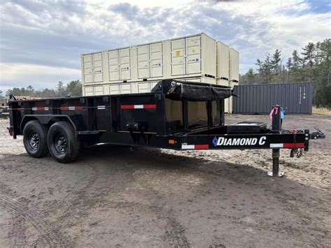 2022 Diamond C Trailers 7x14 14k Low Profile Powder Coated Dump Trailer