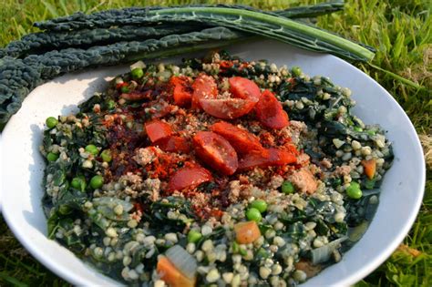 Supergreen Buckwheat Risotto With Kale And Spirulina Nest And Glow
