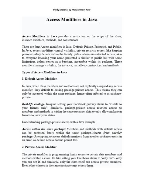 Modifiers Constructors Constructor Overloadinginjavapdf 2024 08 30 095840 Pdf Method