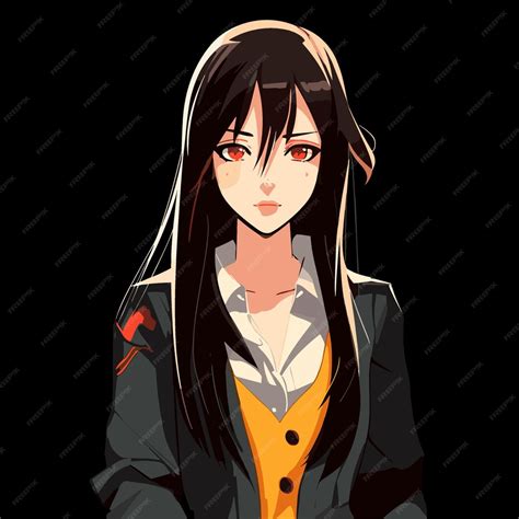 Premium Vector Hot Anime Girl Character Vector Illustration Design Manga Anime Girl Portrait