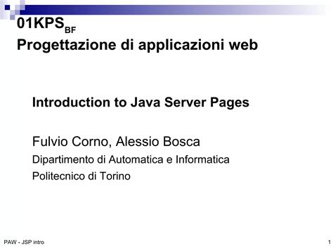 Introduction To Jsp Pdf Web Development Internet