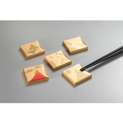 Fortune Chopstick Rests Set Of 5 Fuji Five Views【free Shipping