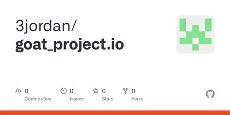 GitHub Jordan Goat Project Io