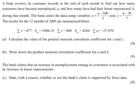 Exam Questions Correlation ExamSolutions