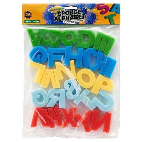 Sponge Alphabet Capital Letters 26 Pce Well Red