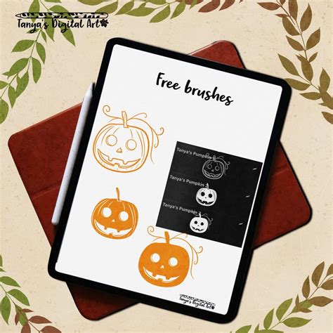Halloween Pumpkin Stamps For Procreate Free Brushes For Procreate