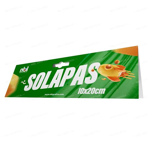 Solapas 20x10cm Tamanho Aberto Fechado 20x5cm Cartão Duplex 250g