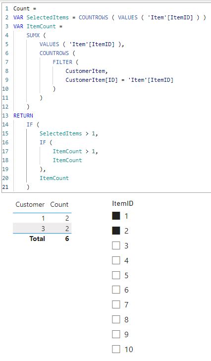 solved recursively count items using slicer values microsoft fabric