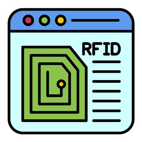 premium vector radio frequency identification flat illustration