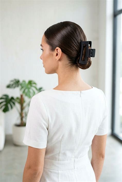 20 Easy Claw Clip Hairstyles For Medium Hair Quick Looks Lovelyish