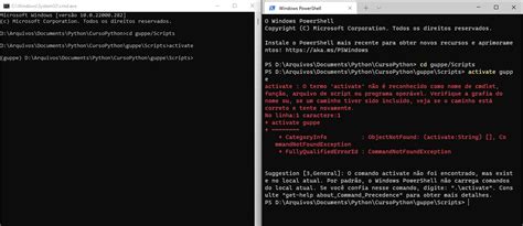 Cmd X Powershell Do Windows No Venv Stack Overflow Em Português
