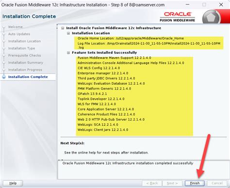 Fmw 12214 Installation For Oam Oracle Solutions