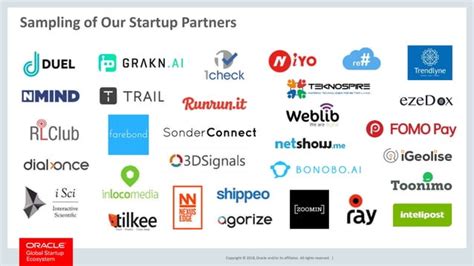 Oracle Global Startup Ecosystem Overview August 2018 Ppt Oracle Global Startup Ecosystem Overview August 2018 Ppt