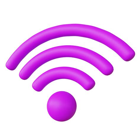 Stylized 3d Wifi Connection Wave Icon Design 12303000 Png
