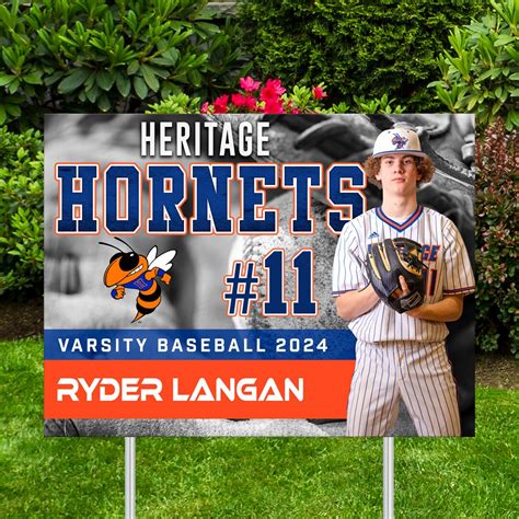 Printed Sports Yard Sign Personalized Team And Individual Banners