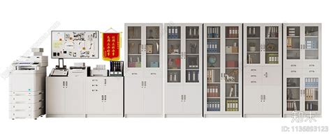 现代文件柜3d模型下载【id1136893123】知末3d模型网