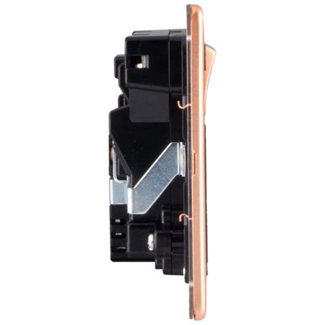 13a 2 Gang Switched Socket 4 8a Usb Type Aandc Black Insert Copper
