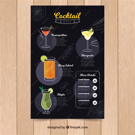 Bar Drink Menu Ideas