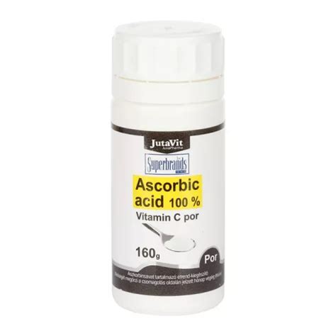 Ascorbic Acid 100 Vitamina C Pulbere 160gr Jutavit