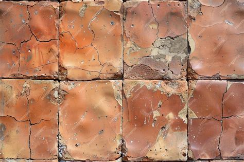 Premium Photo Earthy Terracotta Tile Texture Background With Subtle Tones