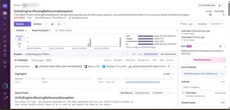 Using The Sentry Unity Sdk For Error And Crash Reporting Product Blog • Sentry