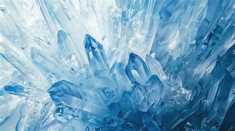 Closeup Image Showcasing The Exquisite Details Of Beautiful Blue Ice