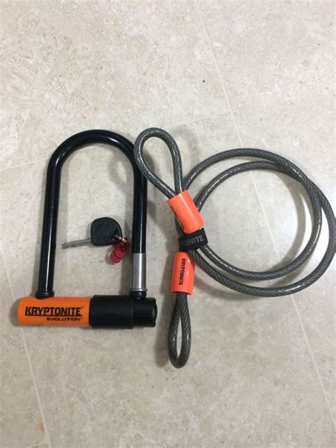Bicycle Lock Kryptonite Evolution Sports Equipment Bicycles And Parts