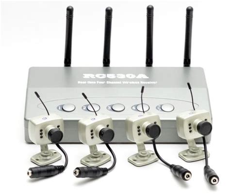 Wirless 4 Camera Set With Receiver