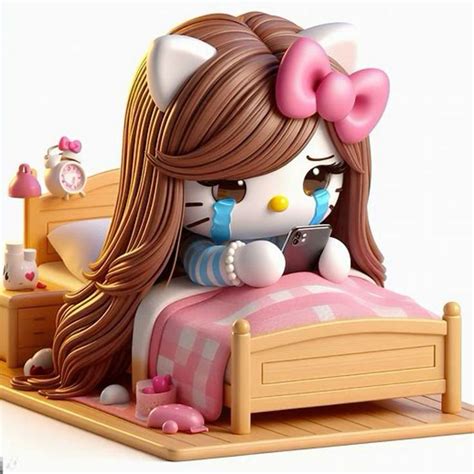 Crying Hello Kitty Brown Hello Kitty Kitty Hello