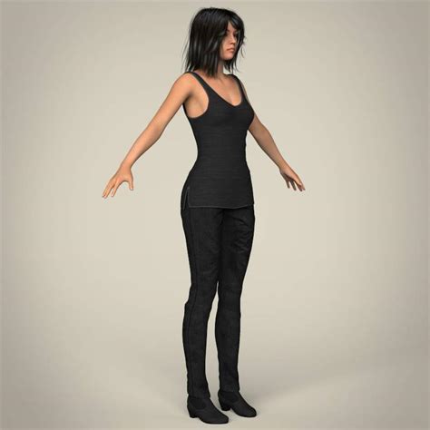 Beautiful Young Teen Girl 3d Model By Arcmodels